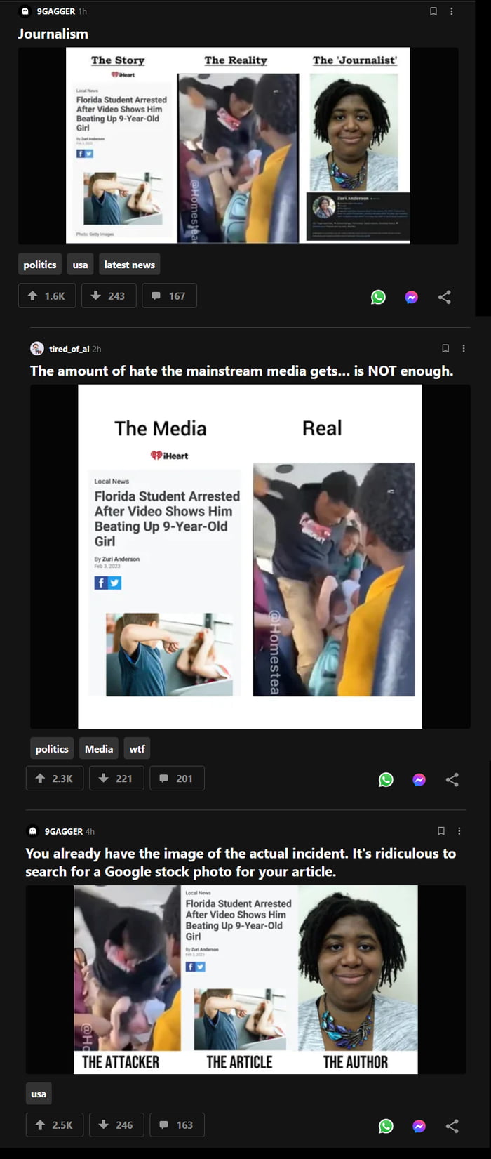 What the hell ? Why am I seeing the same thing three times ? - 9GAG