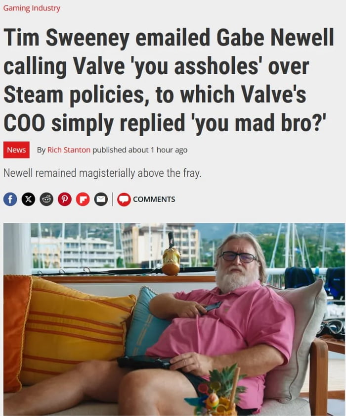 Epic Games CEO might be mad now - 9GAG
