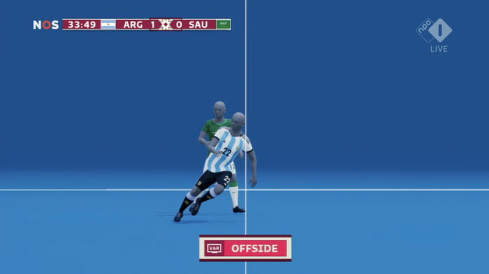 Argentina offside in the buildup - 9GAG