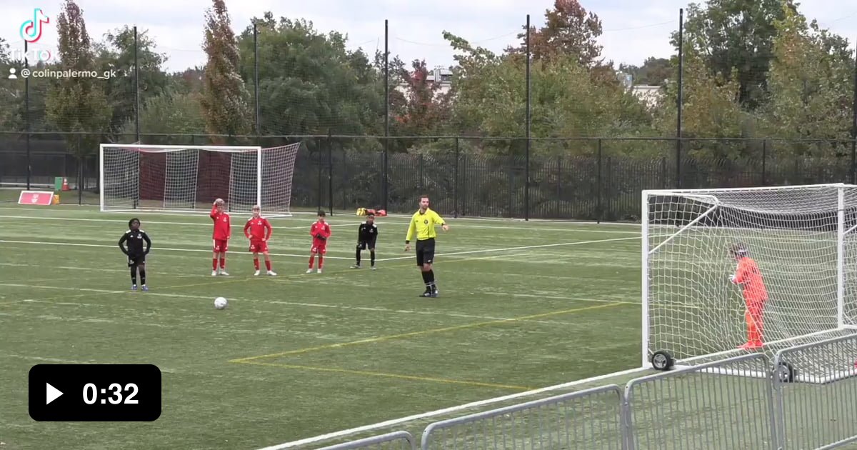 Penalty kick save by a 10 year-old goalkeeper on the New York Red Bulls ...