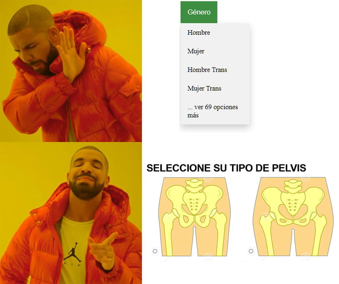A mí me gustan las mujeres con pelvis saludables pero anatómicamente ...