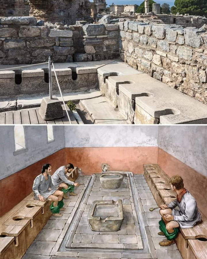 Ancient Public Toilet - 9GAG