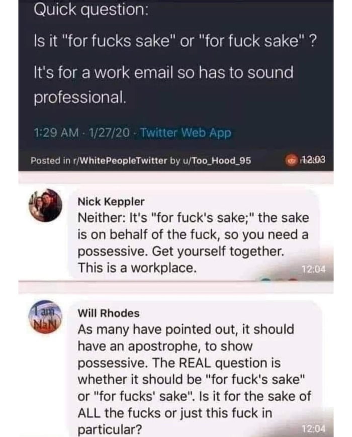 Asking the real questions. - 9GAG