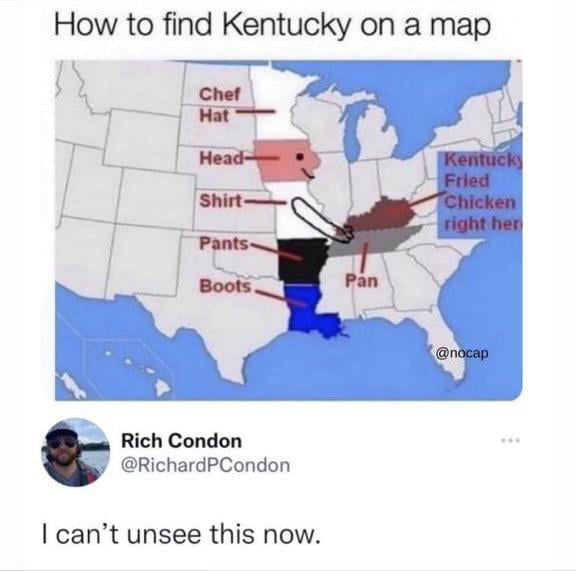 How to find Kentucky on a map - 9GAG