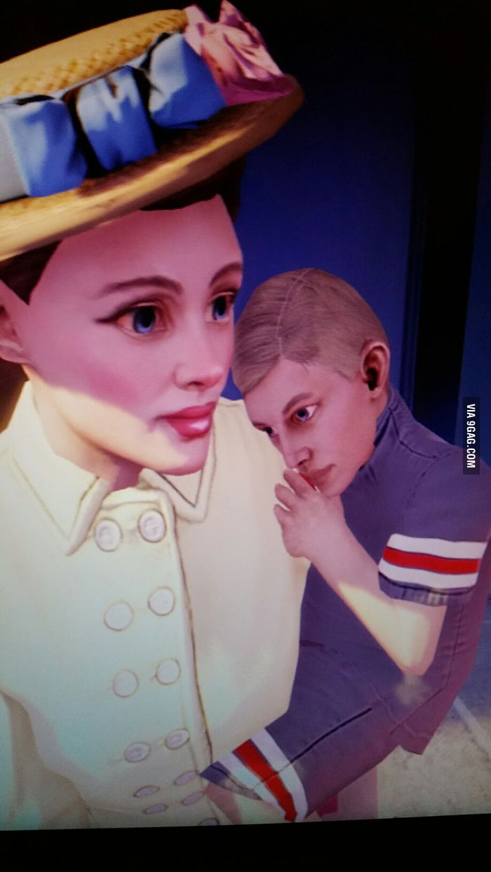 I stumbled upon a strange man-baby while playing Bioshock Infinite - 9GAG