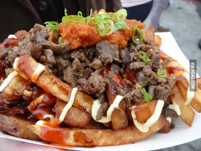 Korean "Poutine" - Gamja Fries - 9GAG