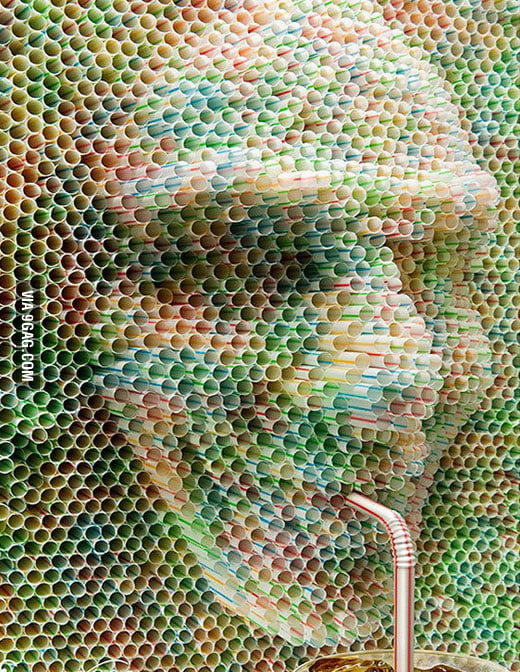 Cool straw art - 9GAG