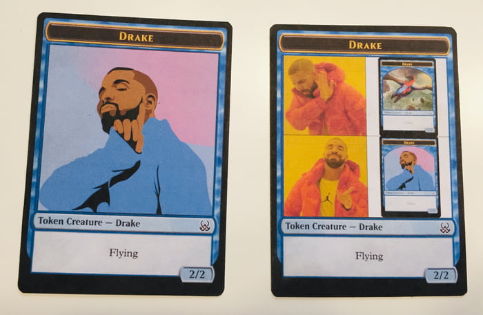 Any Magic players out there? I made some custom Drake Tokens for my ...