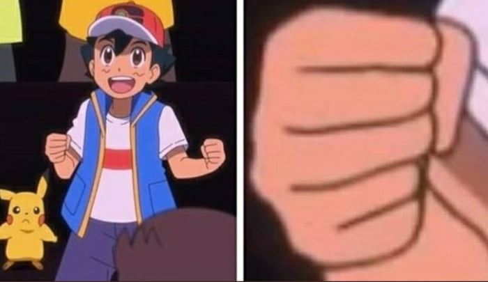 Six fingers in Ash's hand - 9GAG