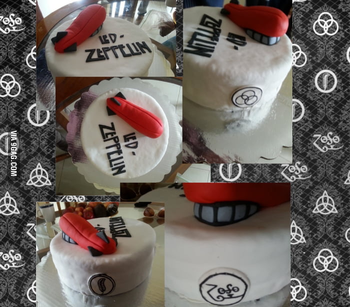 Just a Led Zeppelin themed cake lml - 9GAG