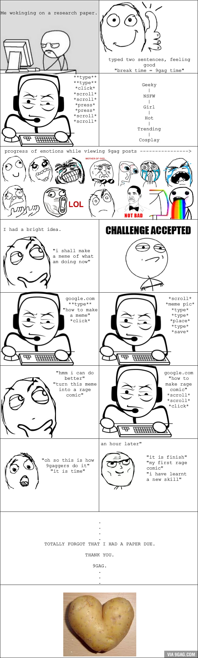 My first rage comic. Thank you. - 9GAG