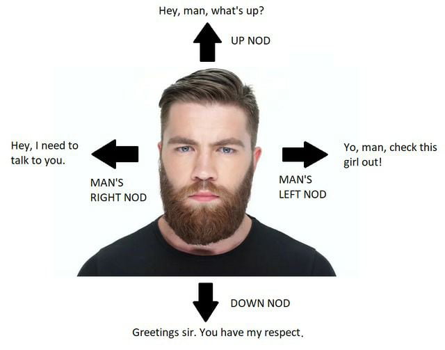 Universal guide to men's nodding - 9GAG