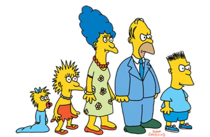 First Generation of Simpsons - 9GAG