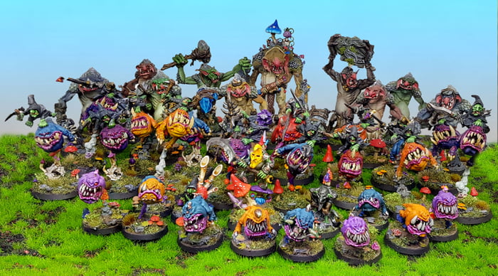 Just finished up the last model for my Gloomspite Gitz army! I painted ...