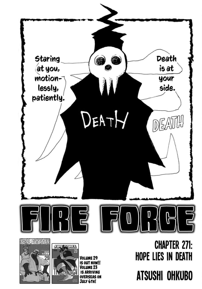 "Fire Force" lastest chapter. Hope vs Despair, climax of the battle is ...