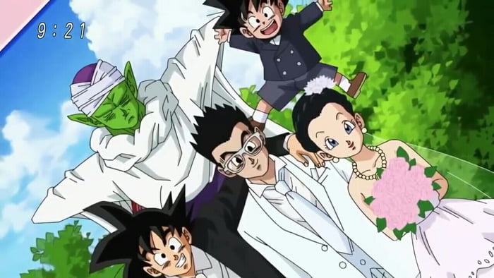 Gohan's wedding picture - 9GAG