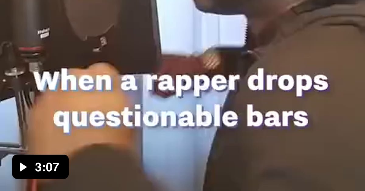 When a rapper drops questionable bars - 9GAG