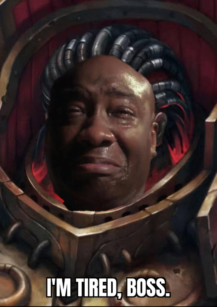 Angron, if he never got the Butcher's nails, and stayed loyal through ...