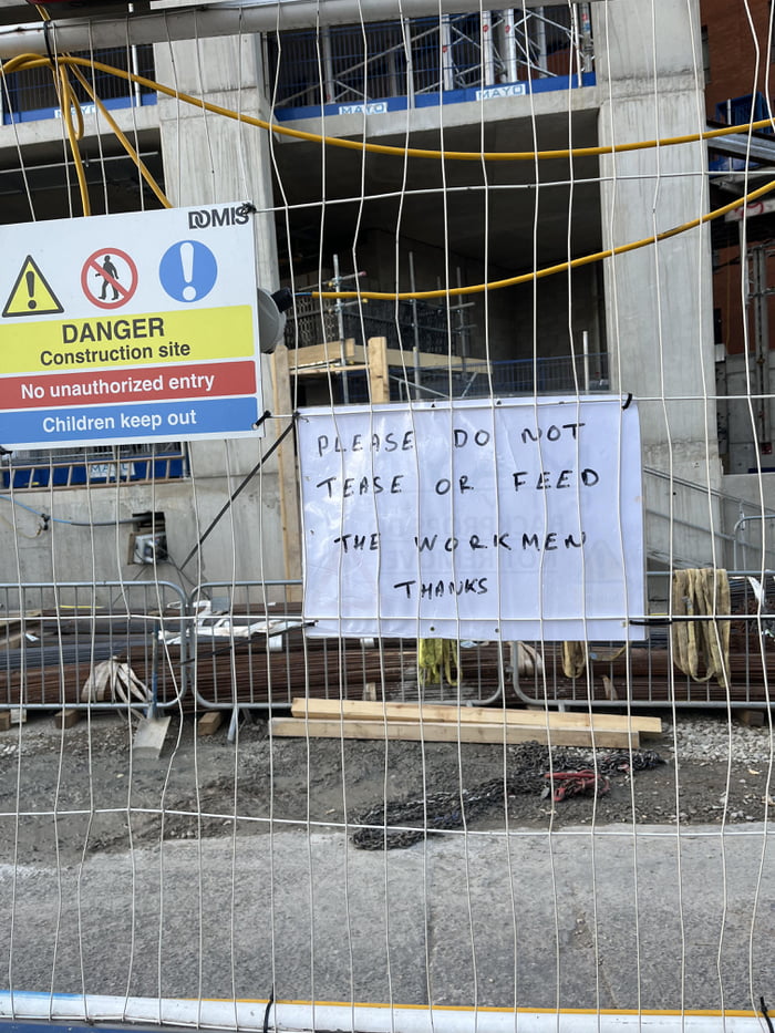 New rules for the construction site - 9GAG