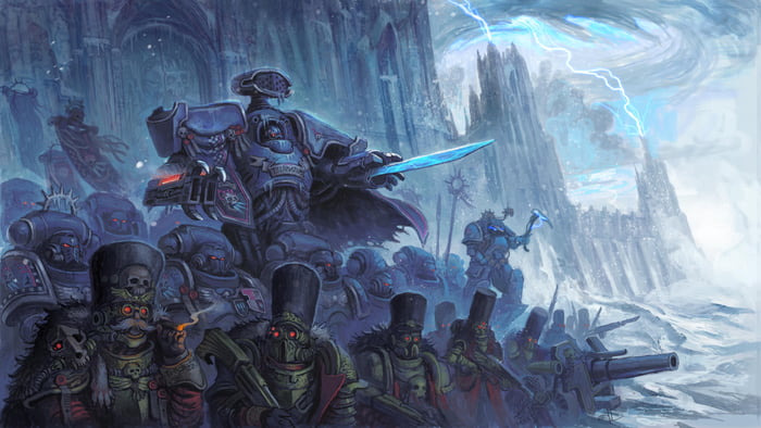 The Vostroyan Firstborn roll out with the Thermatum Maw spacemarine ...