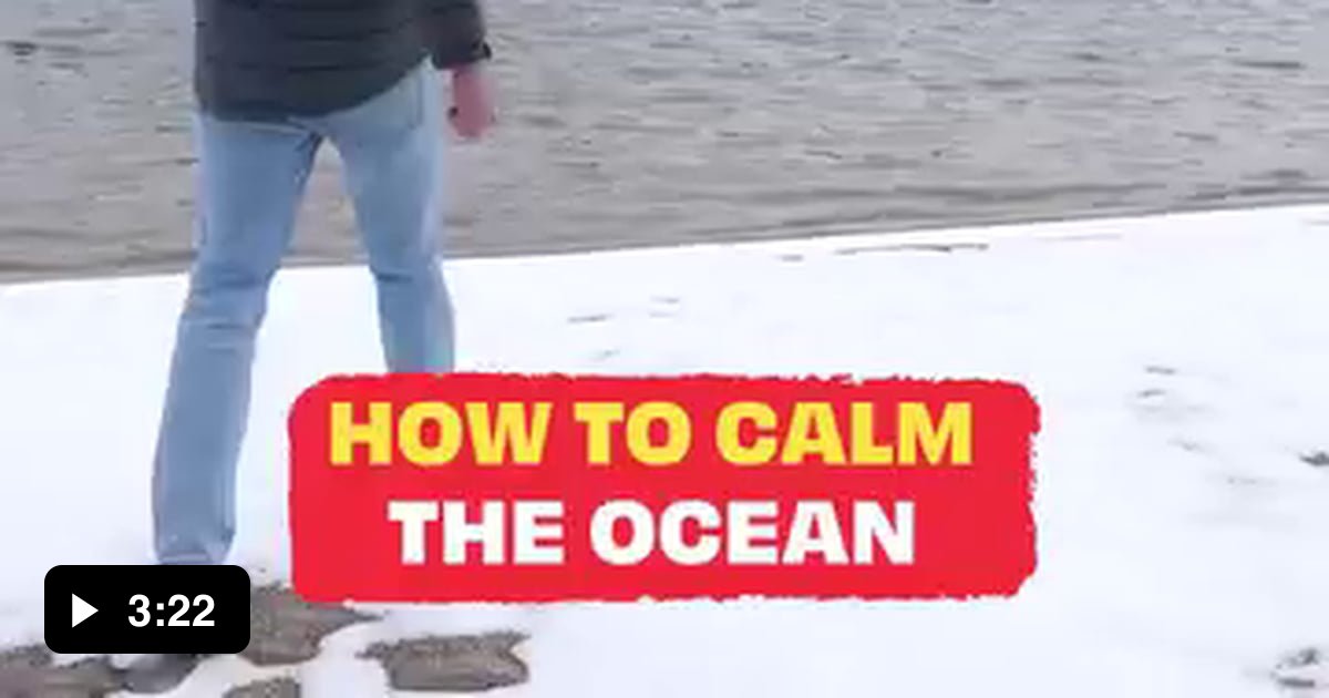 Does oil calm rough water? - 9GAG