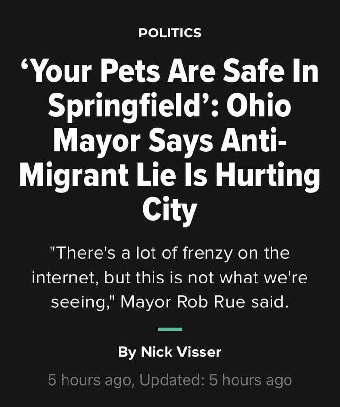 Even the republican mayor Springfield and the republican governor of ...