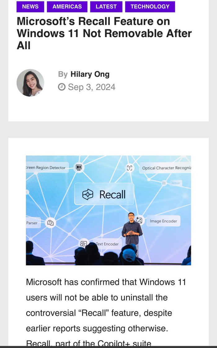 Microsoft has confirmed that Windows 11 users will not be able to ...