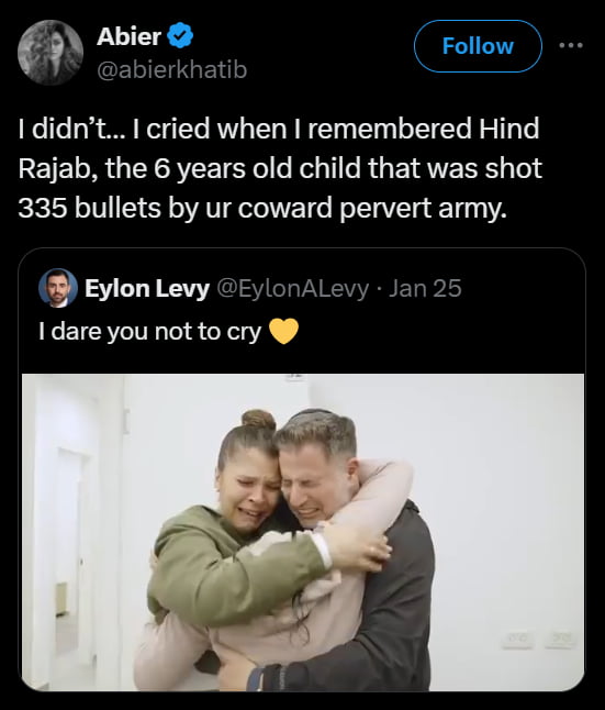 That's a IDF soldier from a prisoner exchange by the way. - 9GAG