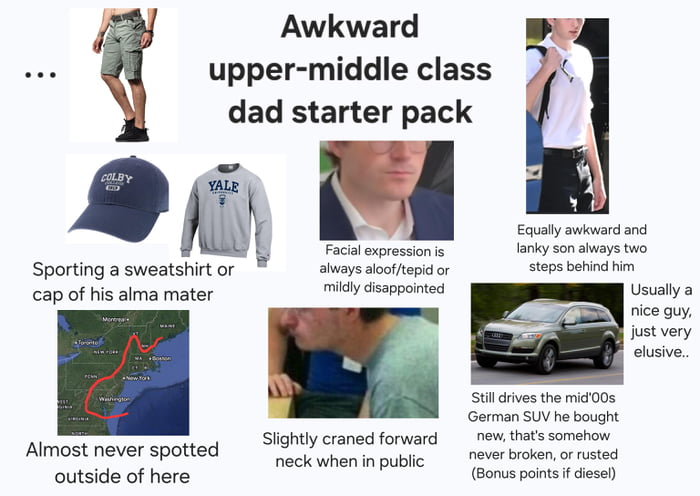 Awkward upper-middle class dad starterpack - 9GAG
