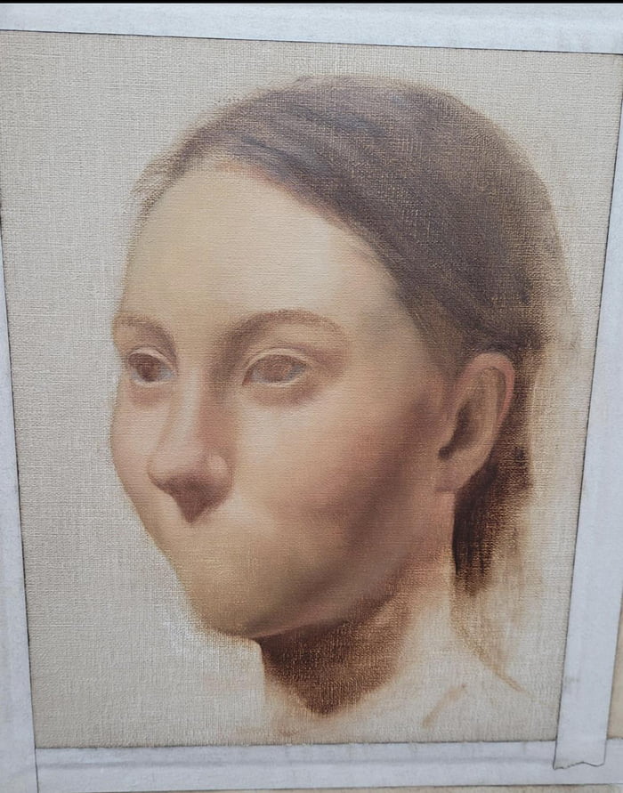 Someone’s unfinished portrait 🙃 - 9GAG