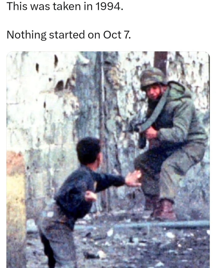Murdering children since 1947. Oct 7th was justified. - 9GAG