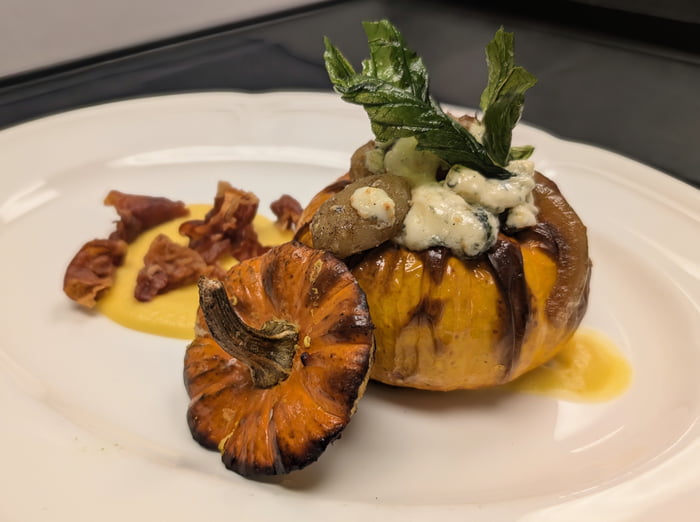 Roasted Mini Pumpkin, Filled with Browned Butter Maple Gnocchi ...