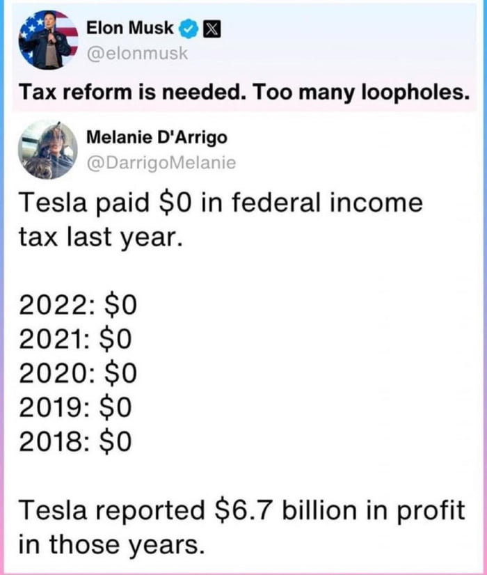 He's right. Too many billionaires not paying tax. - 9GAG