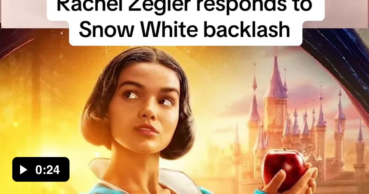 Rachel Ziegler just posted a video of herself watching Snow White… in ...