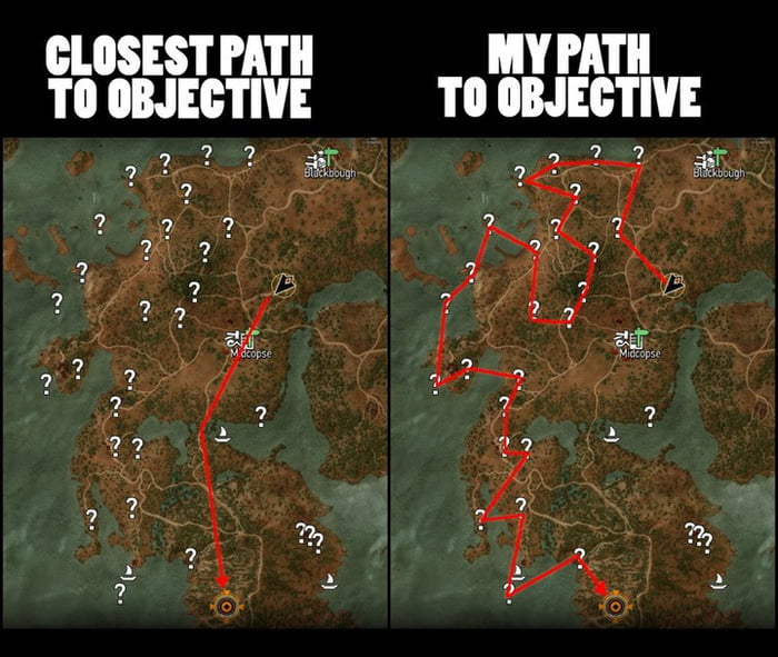 Every time I try to go directly to the quest marker in an open-world ...