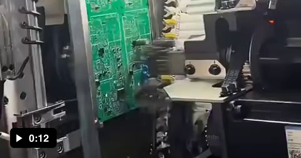 Witness the incredible speed of automated circuit board assembly. - 9GAG