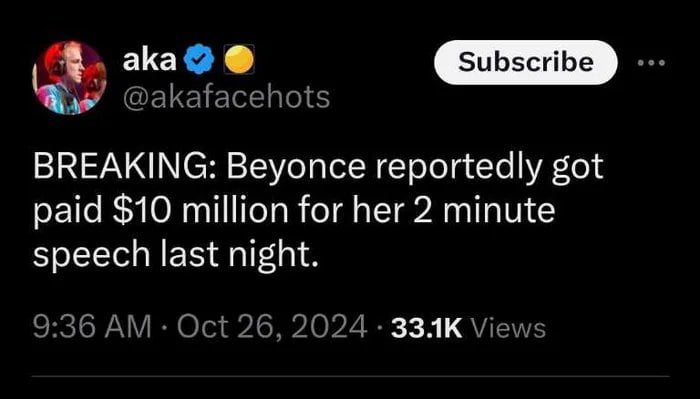 For the kanaka Harris speech - 9GAG