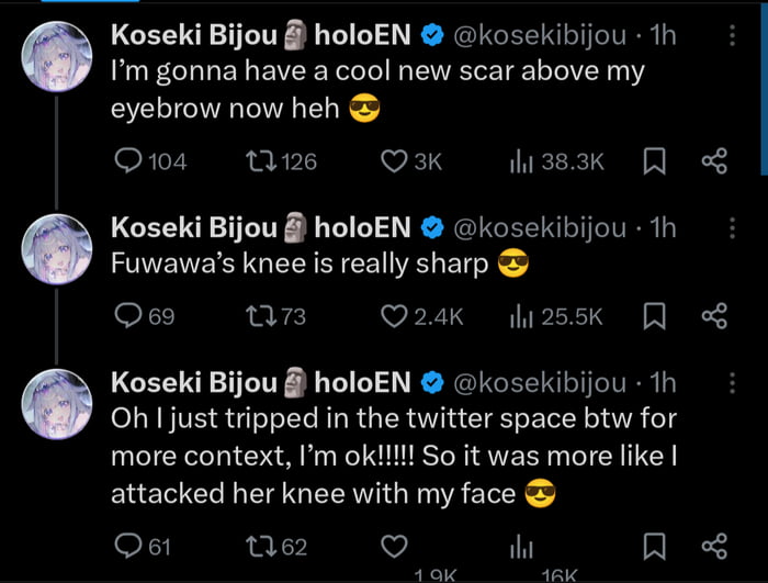 Fuwawa scars Biboo... - 9GAG