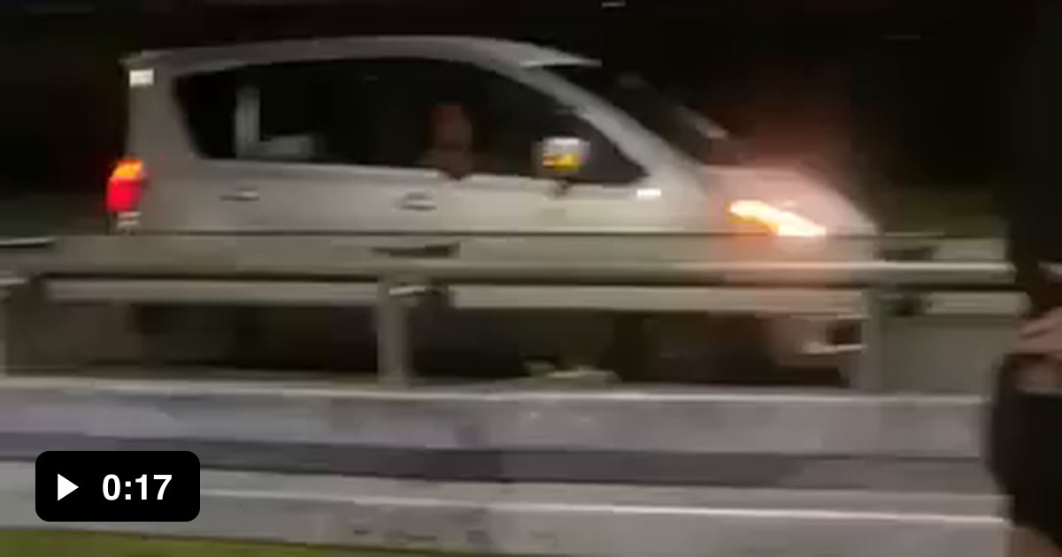 The driver could be on a BBQ meme cuz he almost got skewed. - 9GAG