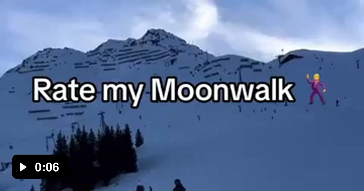 Snowskating moonwalk. - 9GAG