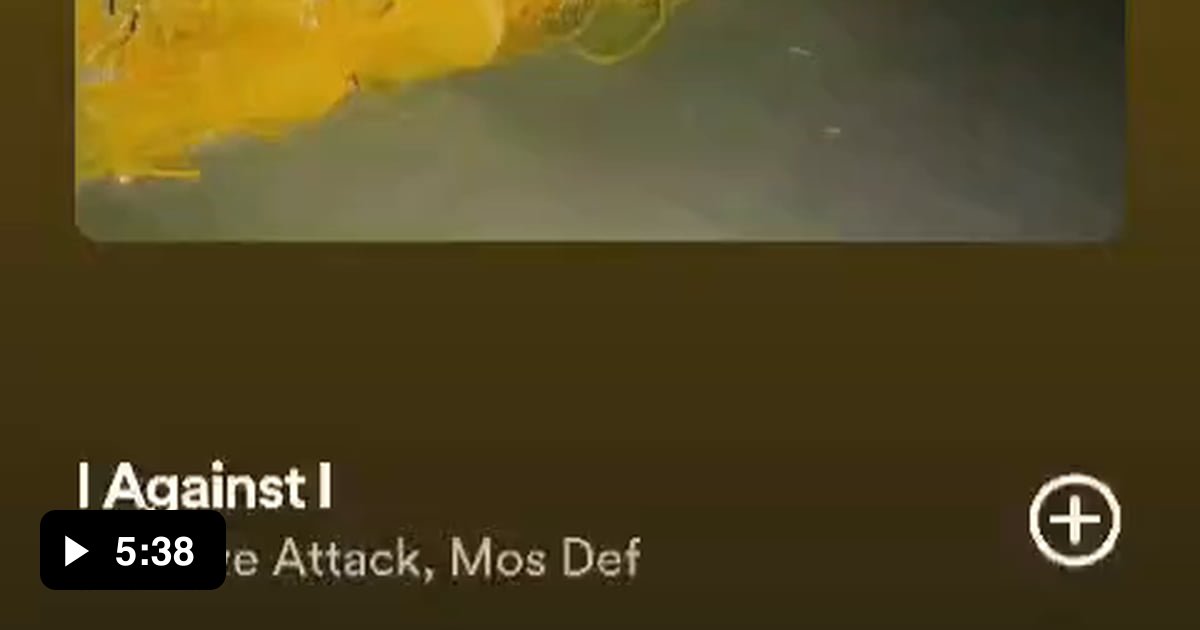 Massive attack & Mos Def - I against I - 9GAG