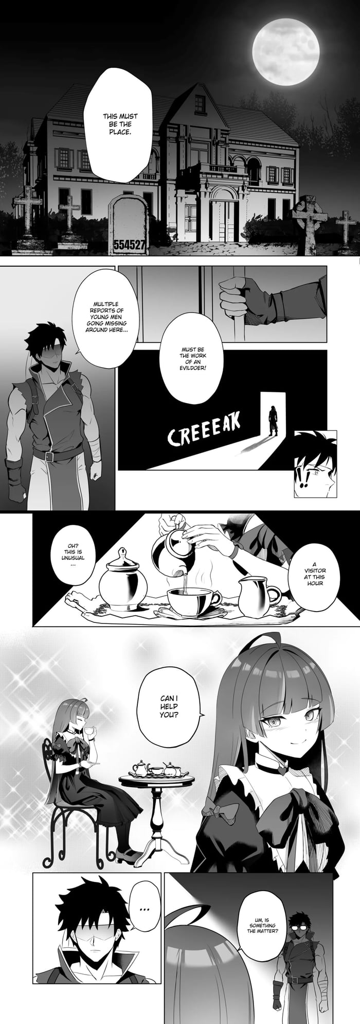 A big mansion. Only a girl living there alone. Multiple reports of young men gone missing in ...