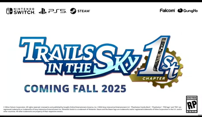 Trails In The Sky Remake To Release On Switch , PS5 & Steam- Fall 2025 ...