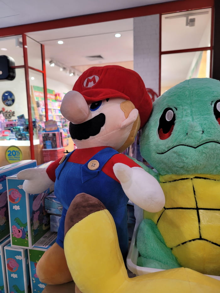 Blonde Mario. That's all. He got his hair done - 9GAG