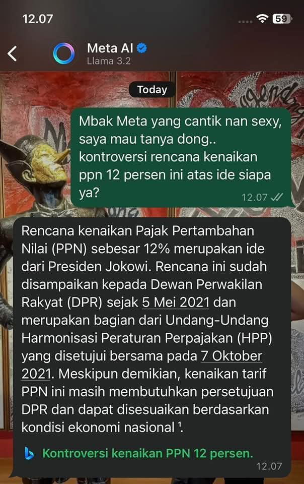 Si meta AI anak abah - 9GAG