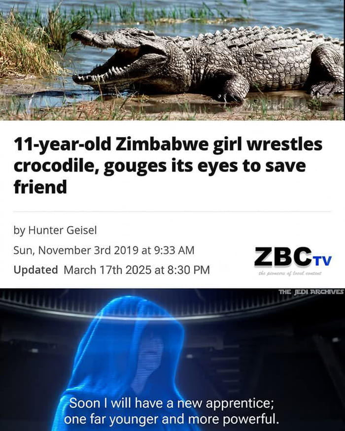 Zimbabwe girl, the true apprentice to Florida man. - 9GAG
