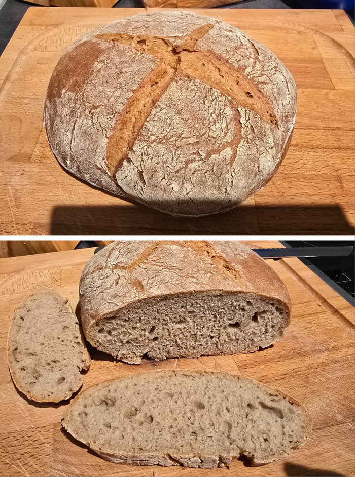 My wife's first home-baked bread - 9GAG