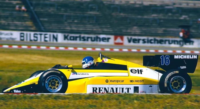 Derek Stanley Arthur Warwick (Derek Warwick) during the 1984 German ...