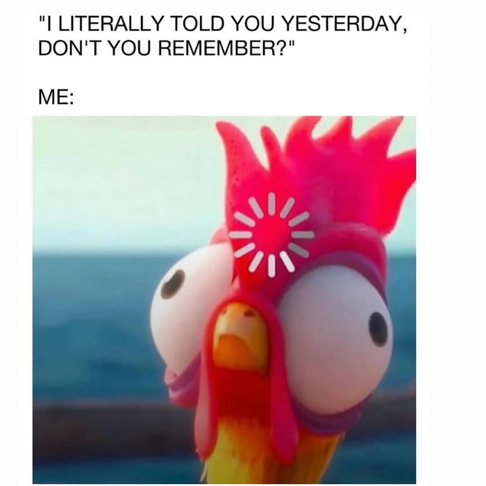 When your brain decides to buffer at the worst moment - 9GAG