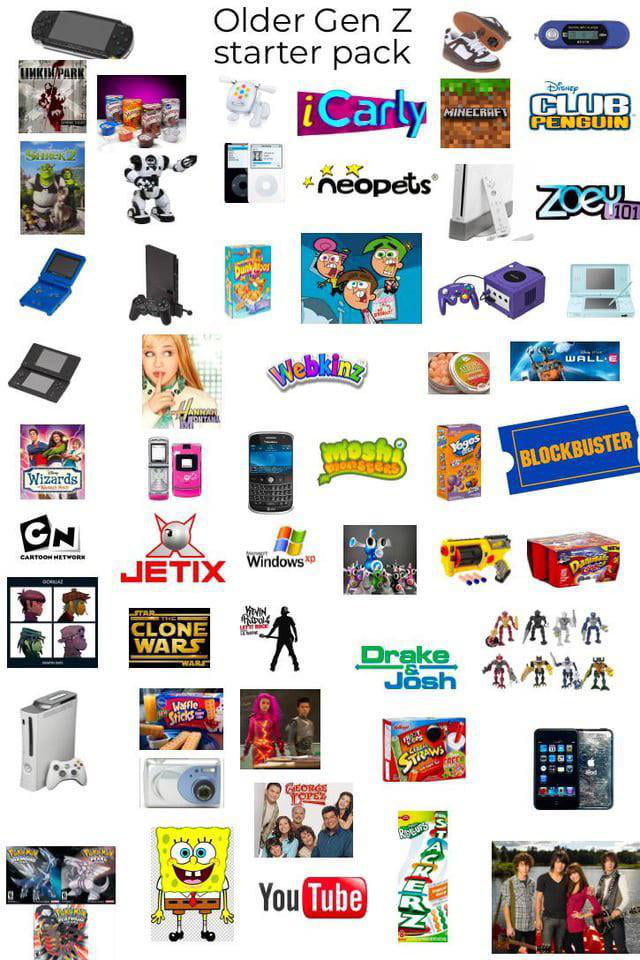 Older Gen Z starter pack - 9GAG